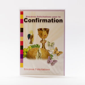 CARTE CONFIRMATION CALICE PAIN - Articles Religieux