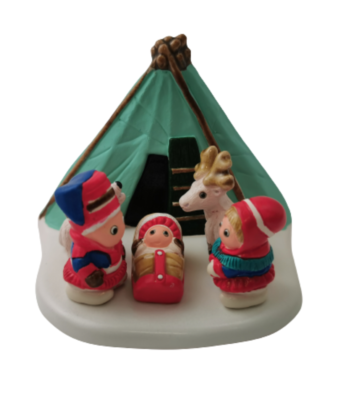 MINI CRECHE DU MONDE CERAMIQUE FINLANDE 8X7CM L - Articles Religieux