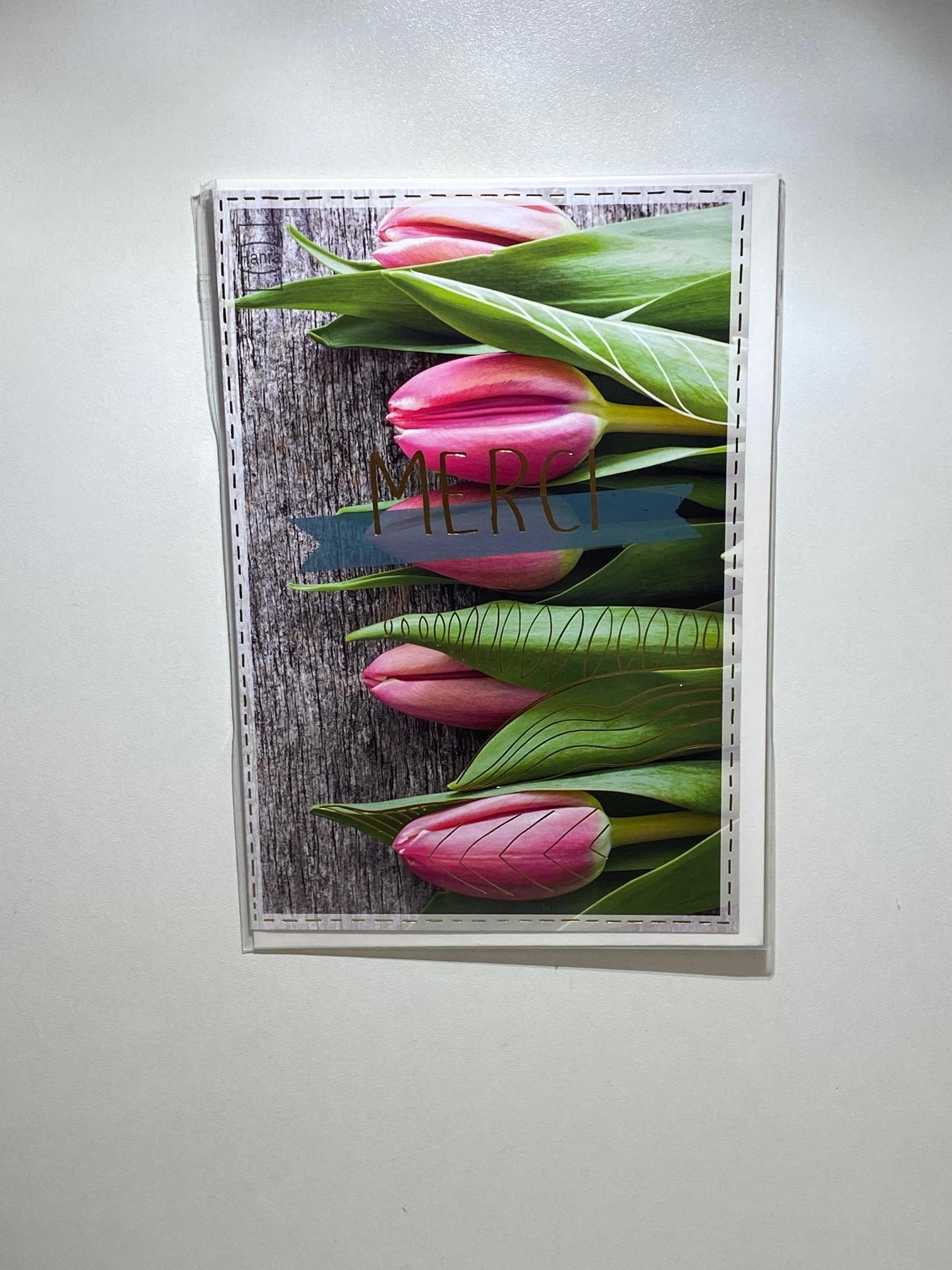 CARTE MERCI TULIPES – Chretien