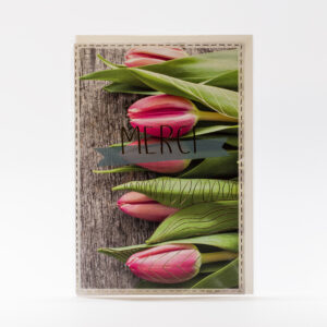CARTE MERCI TULIPES - Articles Religieux