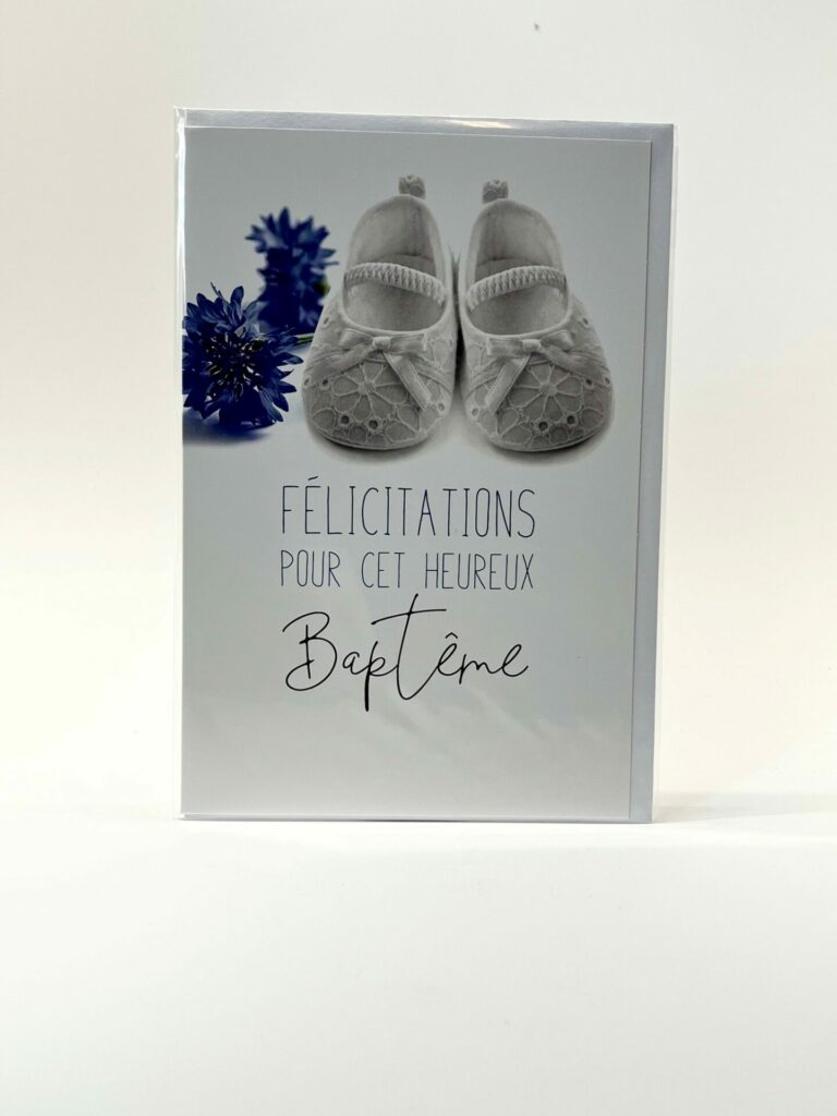 CARTE DOUBLE FELICITATIONS POUR CET HEUREUX BAPTEME BLEU - Articles ...